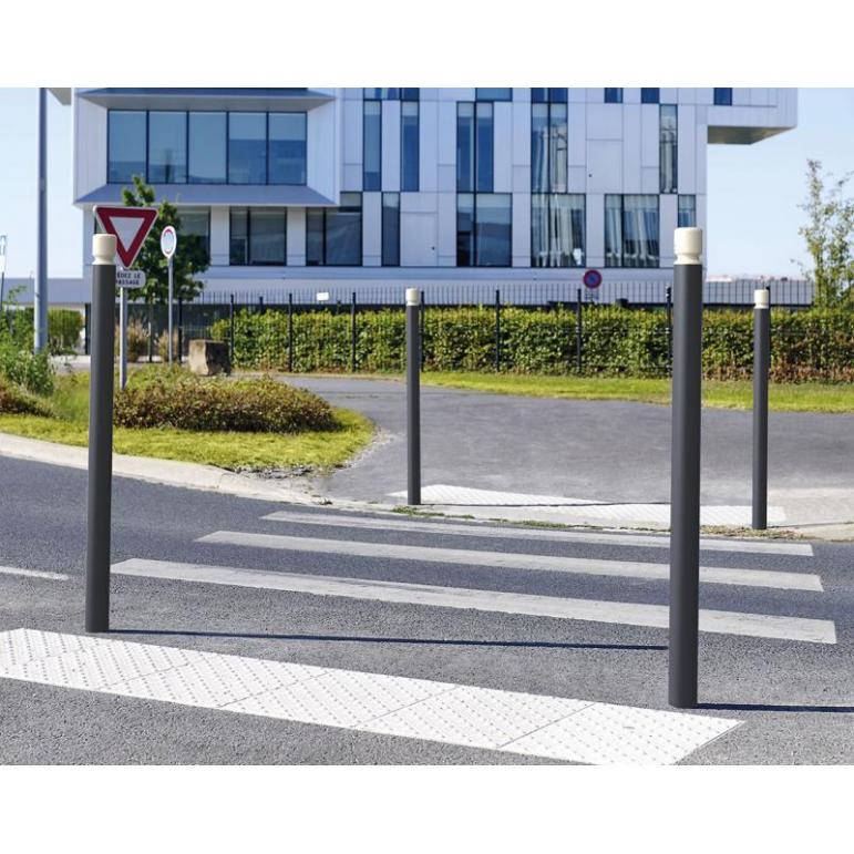 Potelet PMR simple gorge haute visibilité à sceller - Panostock